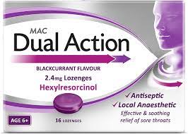 Mac Dual Action Blackcurrant Sore Throat Lozenges 16 Pack — Friends of ...